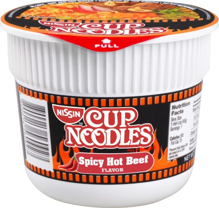 Nissin Mini Cup Noodles Spicy Hot Beef 45g | Lazada PH