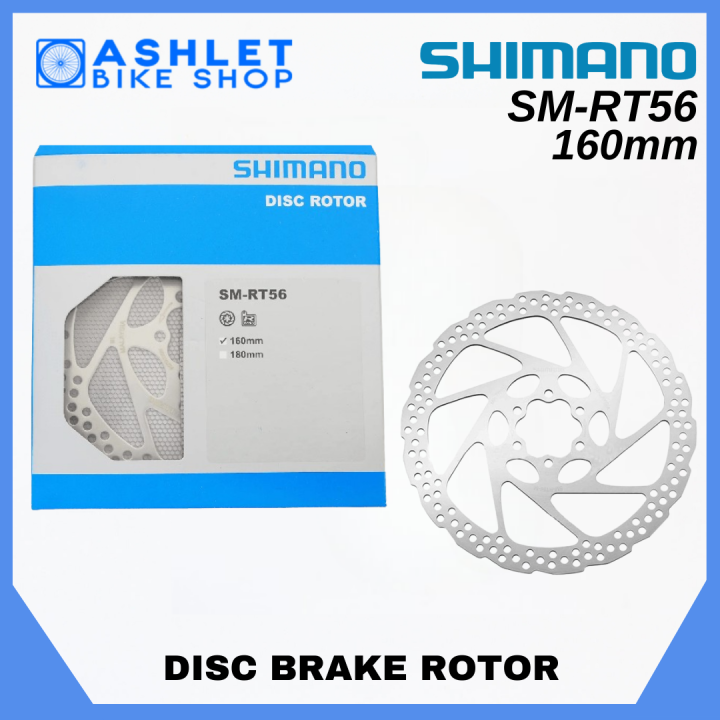 ORIGINAL SHIMANO Disc Brake Rotor SM-RT56 160mm - ASHLET BIKE SHOP ...