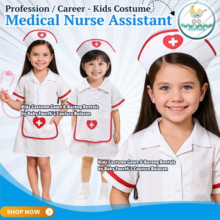 BFCM Profession Career Hospital Nurse Medical assistant Costume Outfit ...