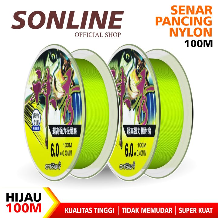 SONLINE Shenxiu Senar Pancing 100m Bahan Nilon Super Tahan Aus | Lazada ...