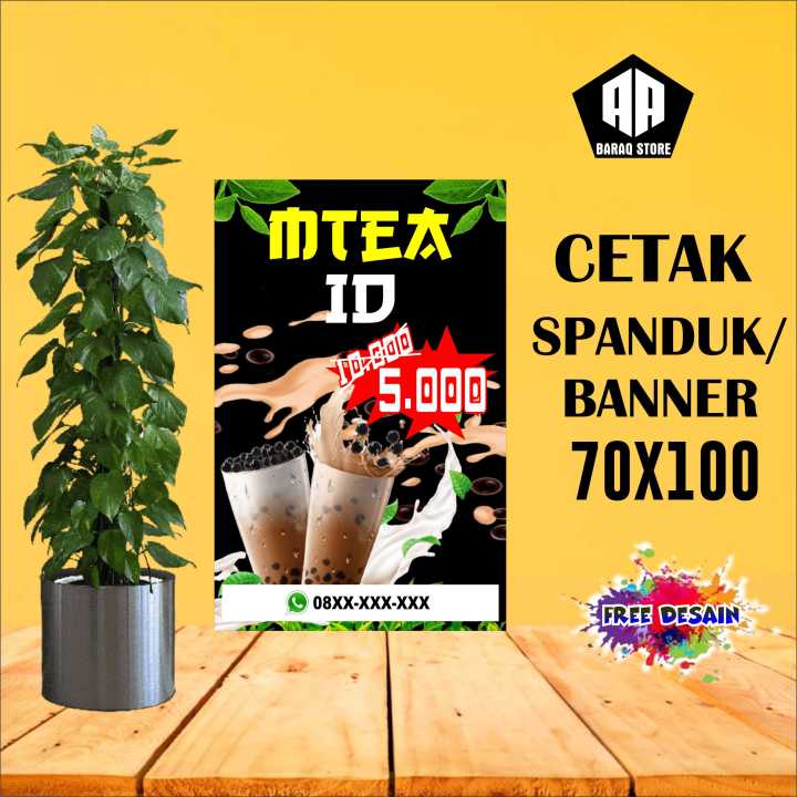 Cetak Banner Cetak Spanduk Boba Penyejuk Hati Ukuran 70X100 CM BISA ...