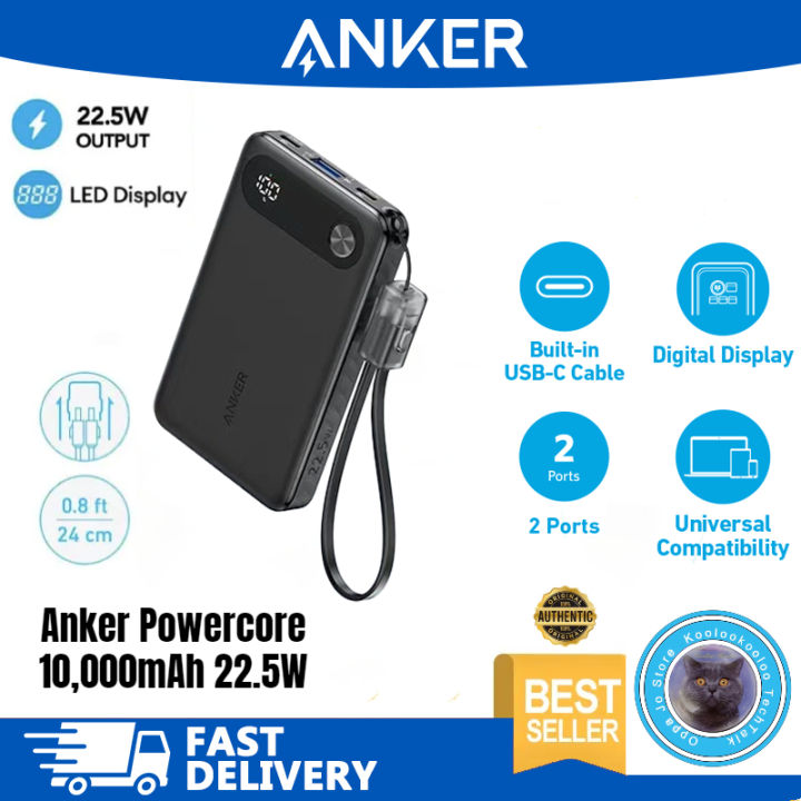 Anker Powercore 10,000mAh 22.5W IQ USB-C Port Powerbank ,with type C ...