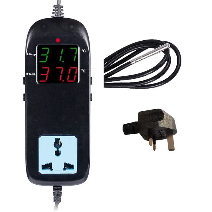 Digital Temperature Controller Build in Outlet 2200W 220V 10A ...