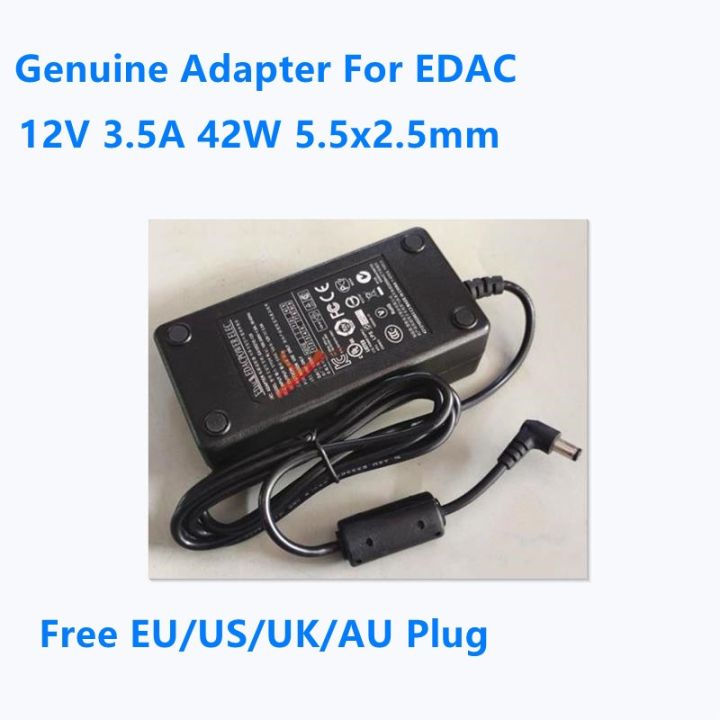 Genuine 12V 3.5A 42W 5.5x2.5mm EDAC EA10521E-120 EA10403E-120 AC Power ...