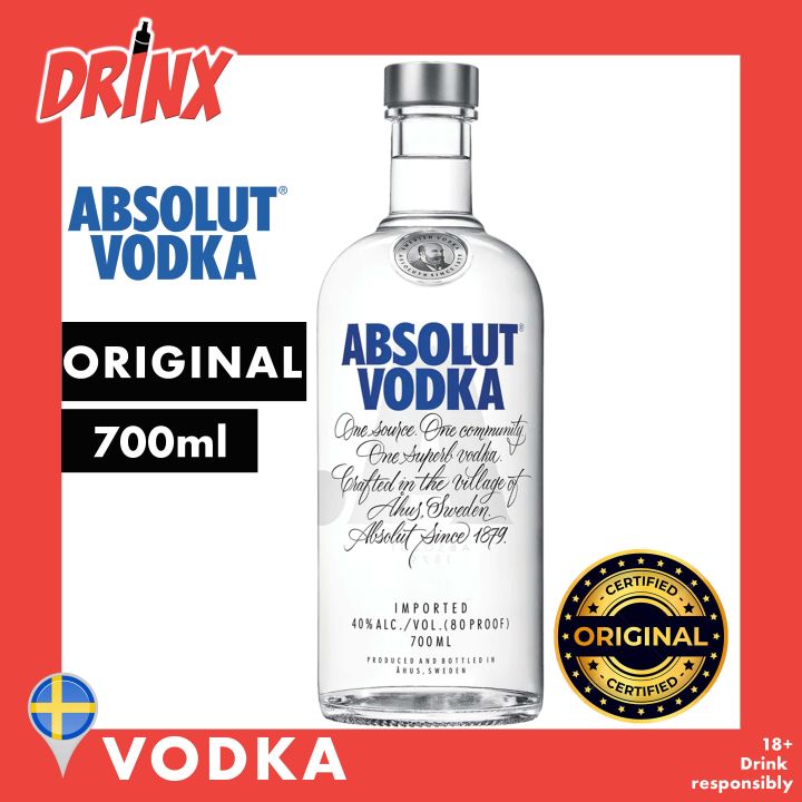 Absolut Vodka Original 700ml | Lazada PH