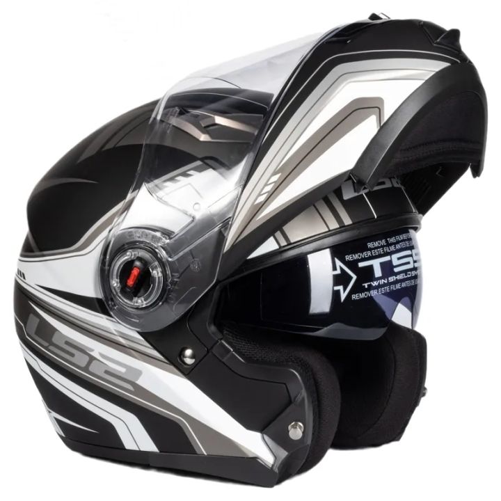 New Original Full Face Motorcycle Helmet Unisex Double Visor Flip Up Motorcycle Helmet | Lazada PH