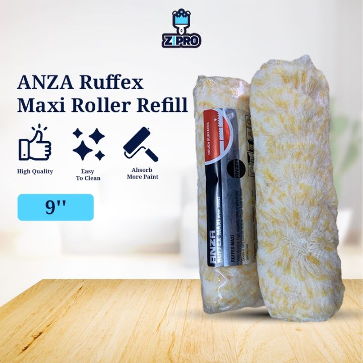 ANZA ruffex maxi 9' (boleh guna di permukaan yang kasar) Roller Refill | Lazada