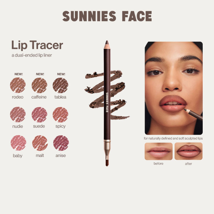 Sunnies Face Lip Tracer [Dual-ended Soft Sculpting Lip Liner Pencil] | Lazada PH