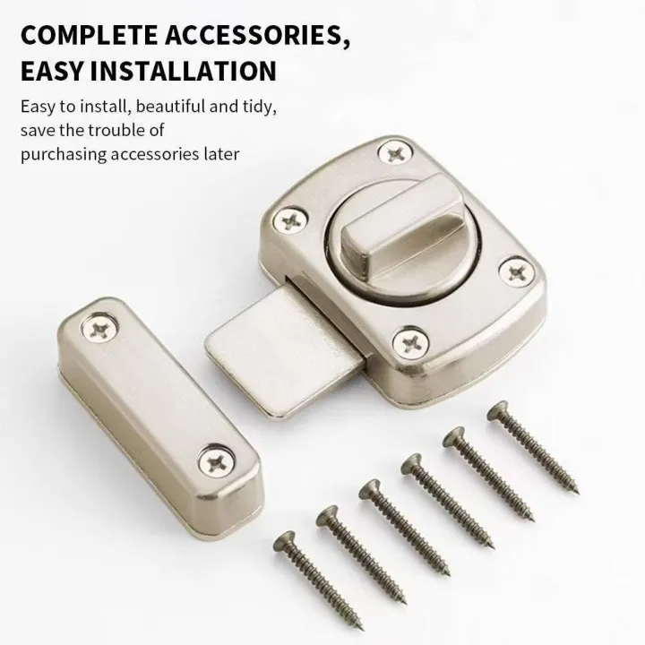 Universal Twist Lock Zinc Alloy Door Safety Latch Anti-Theft Thicken ...