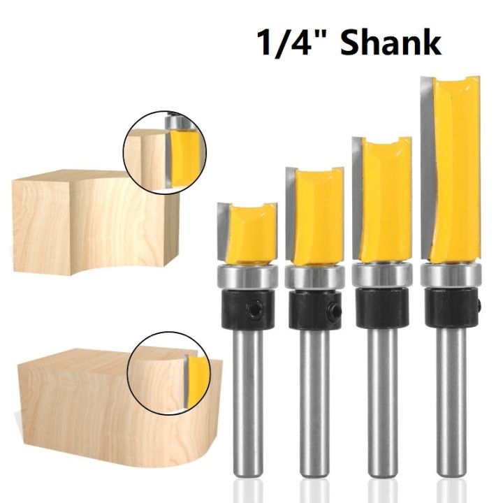 1/4 Shank Carbide Template Bottom Bearing Pattern Flush Trim Wood ...