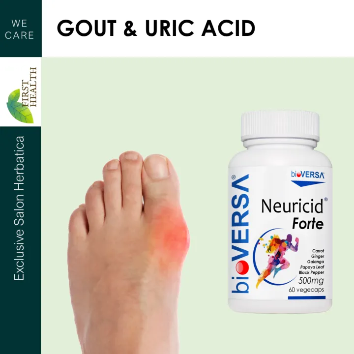 [Gout] bioVERSA Neuricid Forte | Uric Acid flush | Joint pain | ALL ...