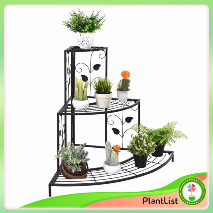 PlantList 🎍 3 Tier Flower Rack Stand Pot Plant Garden Balcony Triangle ...