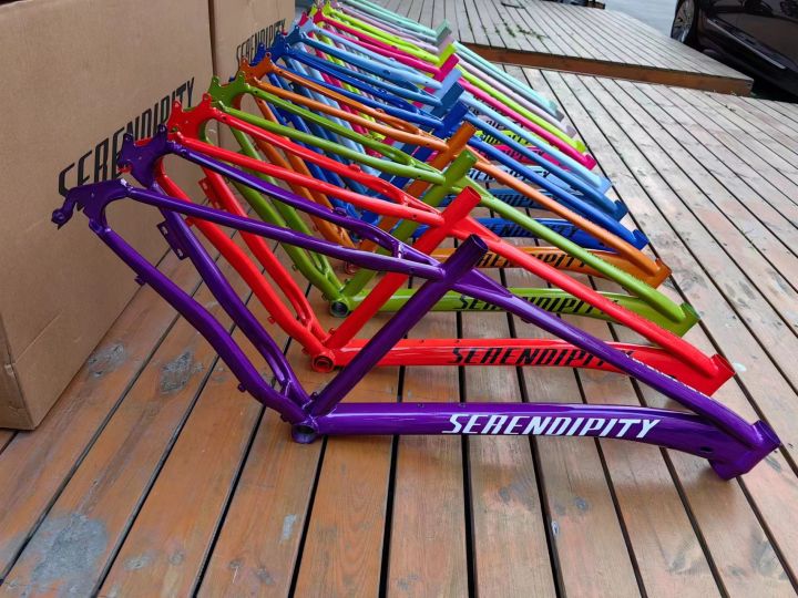 Xunwuk Cycling MTB Frame 27.5er Mountain Bike 27.5 inch Carbon Steel Bicycle Frame Various Color ...