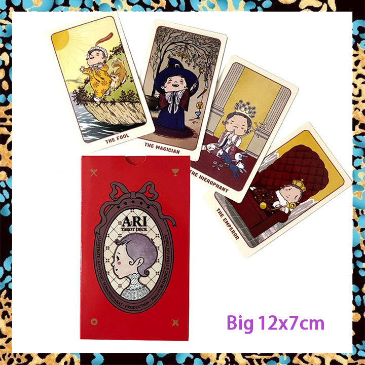 Ari Tarot Card | with Paper Guide Book | Standard Big Size 12x7cm | Divination Cards | Guidebook ...
