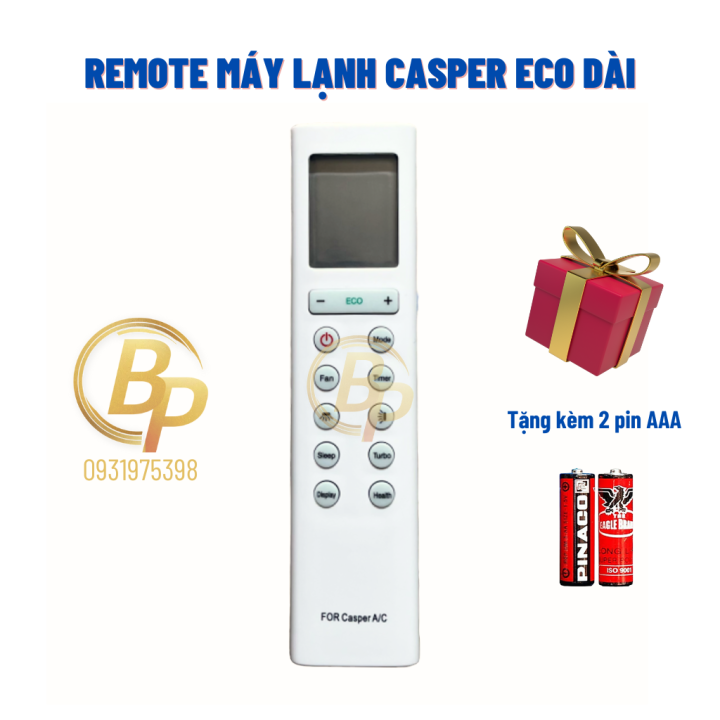 Remote Điều khiển Điều hoà Casper 2 chiều Inverter - Remote máy lạnh ...