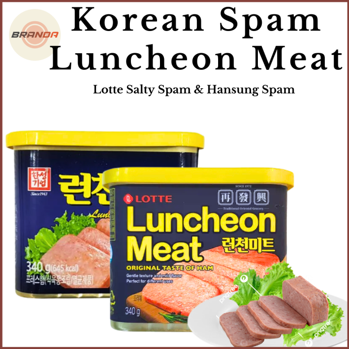 LOTTE KOREAN SPAM HANSUNG RED BLACK HORMEL PUREFOOD CORNED BEEF ...