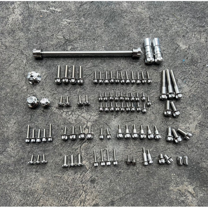 SC SIAM CNC GEAR TYPE BOLTS SET FOR AEROX V1/V2 - Made in Thailand, CNC ...