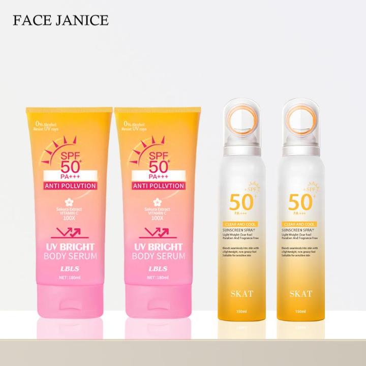 【ซื้อ 2 แถม 2】+ WSMM สเปรย์กันแดด 150มล*2 เพื่อป้องกันรังสียูวีและ ...