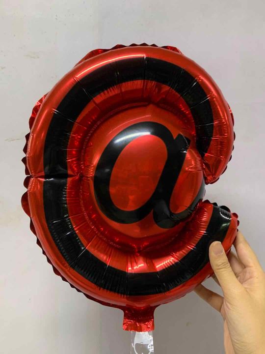 Party Things Shop At Sign Symbol 16 Inches Foil Balloon Gold Pink Blue ...