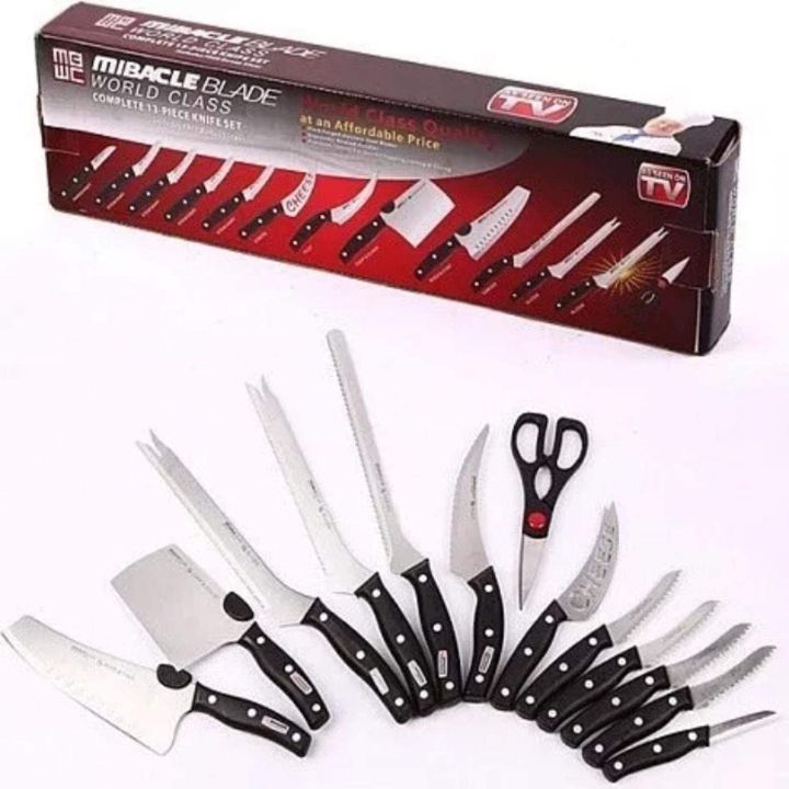 SM Professional Series 13Pcs Miracle Blade Knife Set - Sharpest Knives ...
