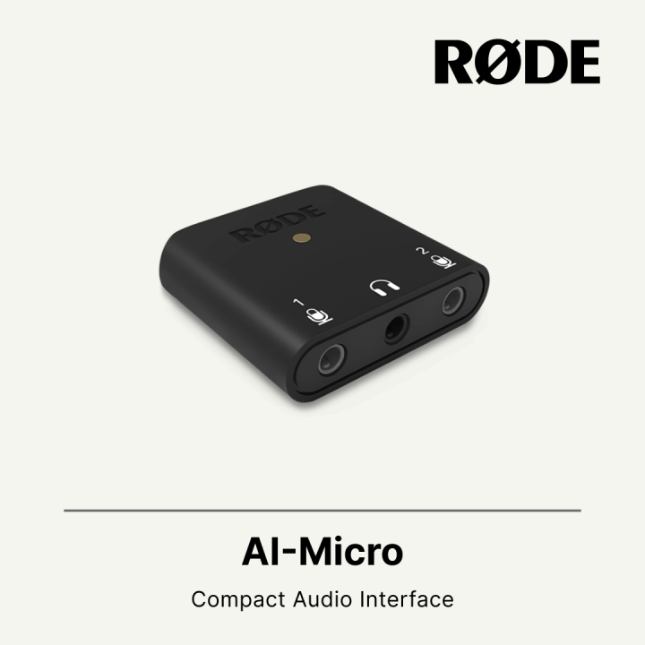 Rode AI-Micro AI Micro Compact USB Type-C Audio Interface | Lazada ...
