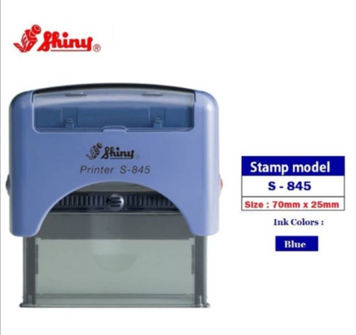 Shiny Pencetak Cop Dakwat S-845/ Shiny self-Inking Stamp Printer s-845 | Lazada