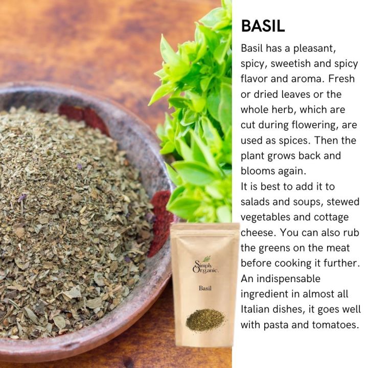 Basil Organic Spice the best quality from Europe 100% Natural | Lazada ...