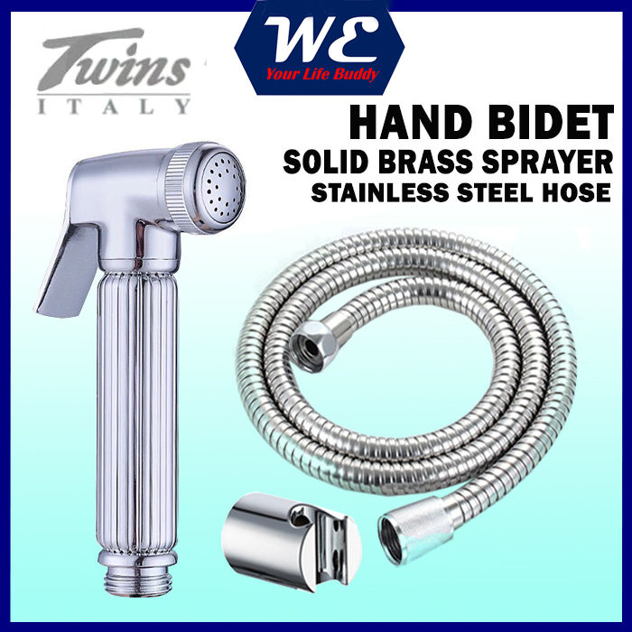 Twins Premium Brass Bidet Spray With Stainless Steel Hose / Stainless ...