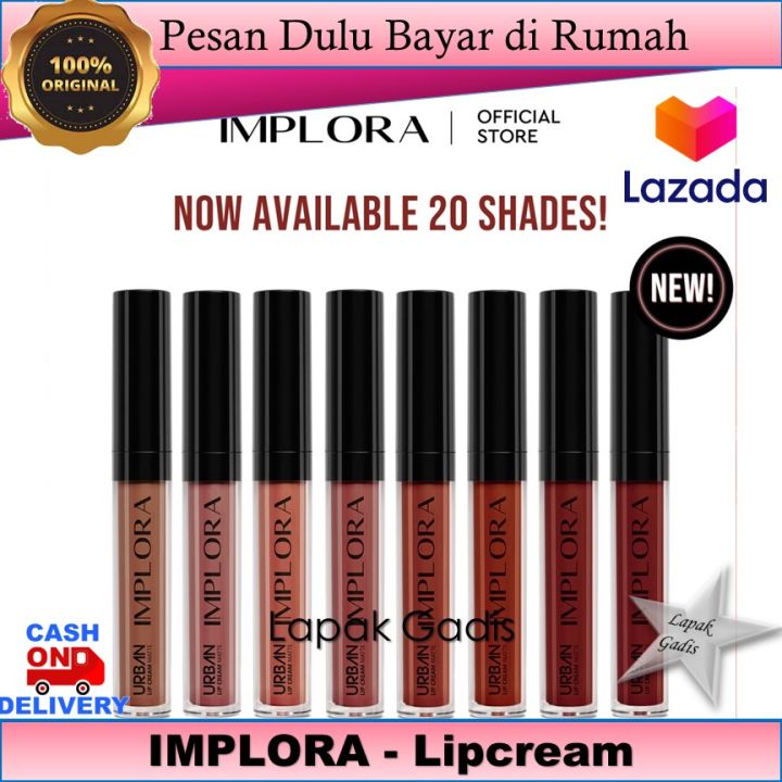 Implora Urban Lip Cream Matte | Lazada Indonesia
