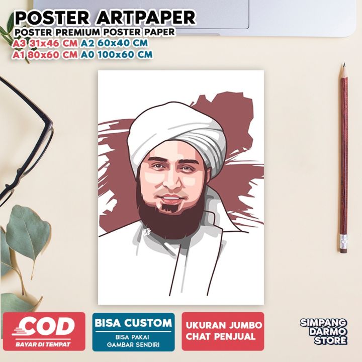 Poster Habib Ali Jufri Toko Inspirasi Ulama NU Hiasan Dinding Simpang ...