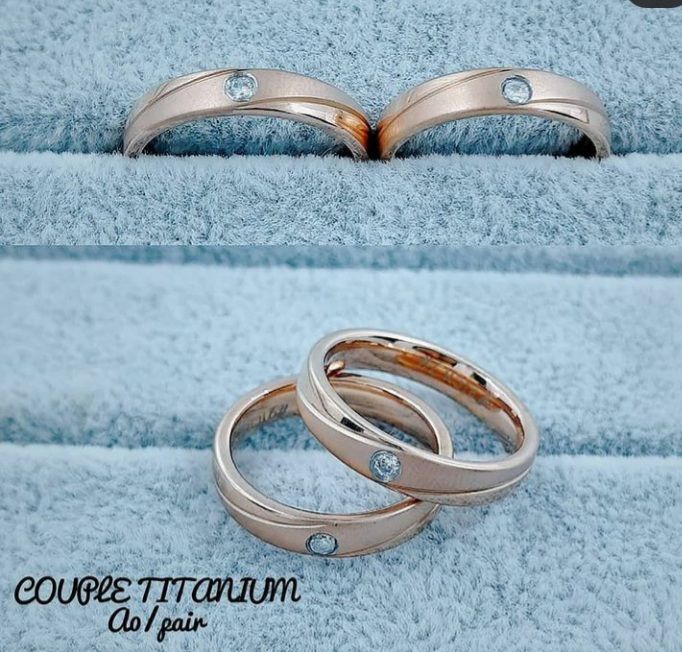 cincin tunangan bahan titanium [AWET SELAMANYA] | Lazada Indonesia