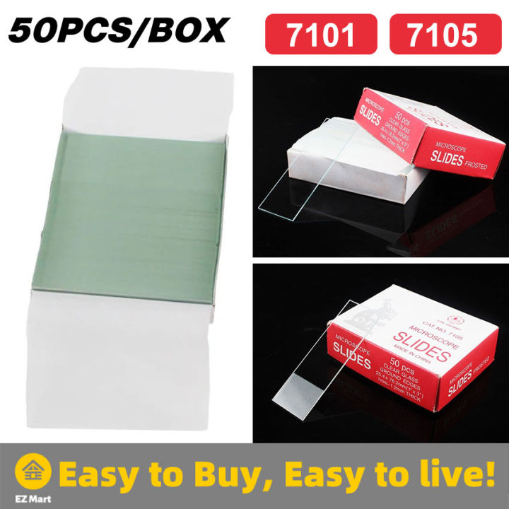 【Fast Shipping】 50pcs Thickness Cavity Glass Slides Single Concave ...