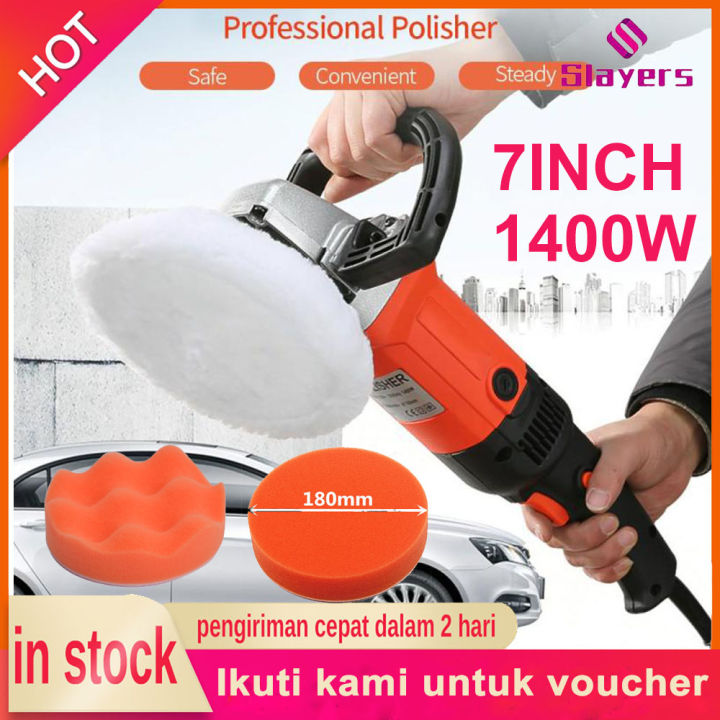 heavy duty 1400W 7 inch Electric Car Polisher / Buffing Machine Waxer ...