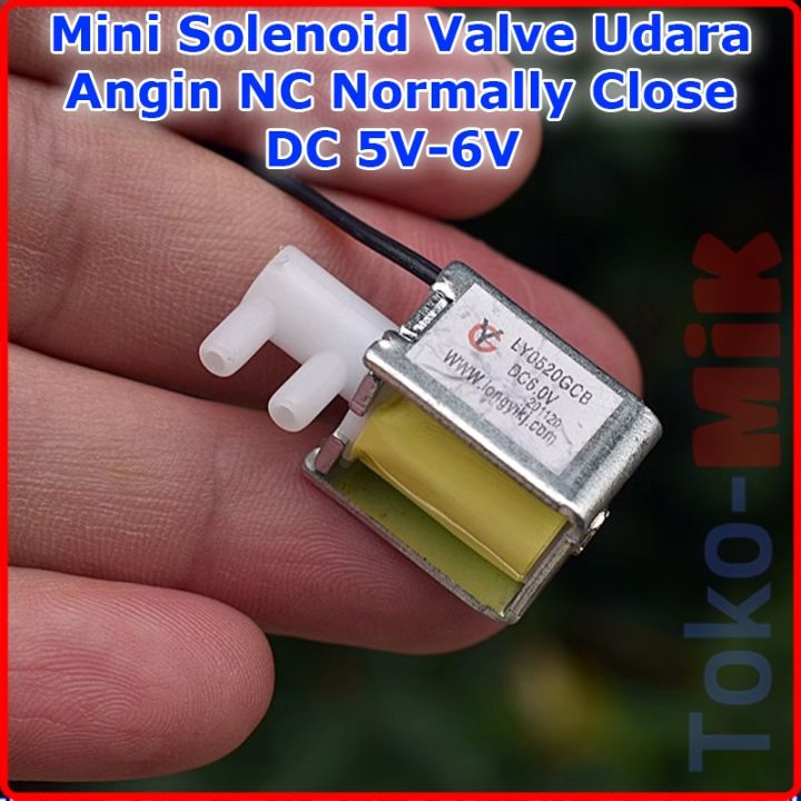 Mini Solenoid Air Valve Kran Angin Udara Selenoid NC DC 5V-6V | Lazada ...