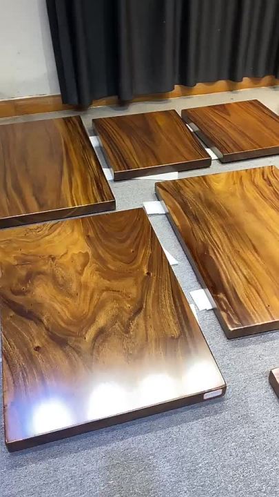 Square Live Edge Solid Walnut Kitchen Furniture Wood Slab Restaurant ...