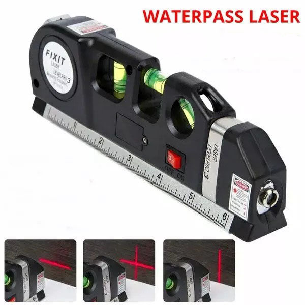 IDEKU Waterpass Alat Ukur Laser Leveling - Meteran Laser Water Pas ...