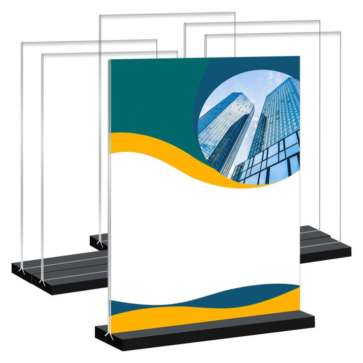 Clear Sign Stand Acrylic Sign Stand Double-sided Acrylic Table Sign ...