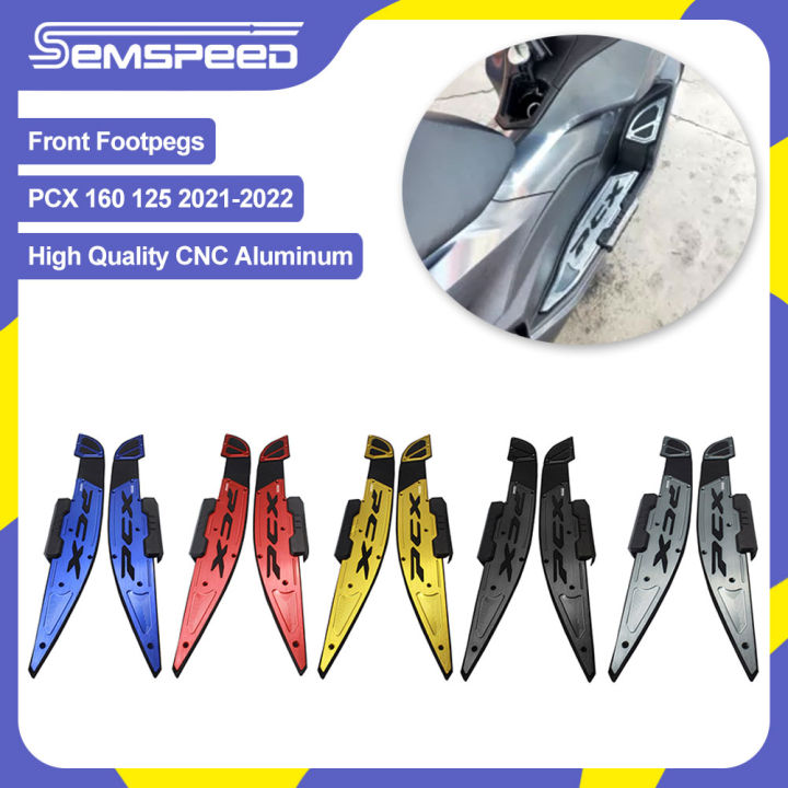 SEMSPEED Motorcycle Front Footrest Footpegs Foot Board Pegs For Honda ...