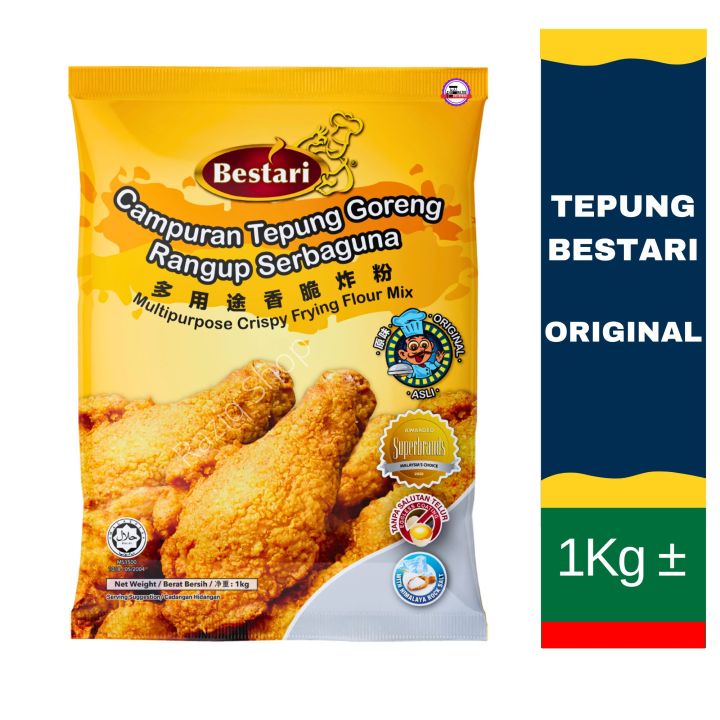 Tepung Bestari 1kg± (Original/Pedas) | Lazada