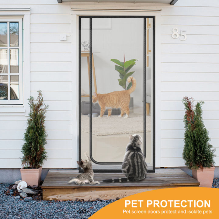 Cat Screen Door， Heavy Duty Pet Screen Door, Prevent Dogs Cats From ...