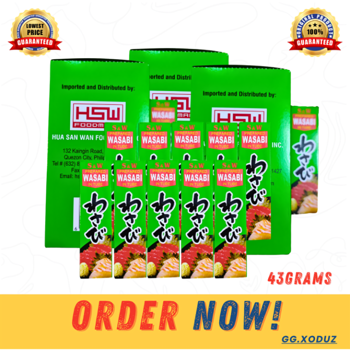 (S & W) Authentic Premium Japanese Wasabi Paste in Tube 43g | Lazada PH