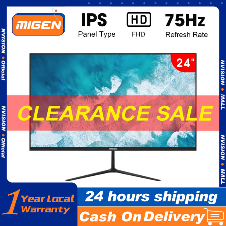 [ IPS Panel Monitor] 24 inch Monitor PC Computer Monitor Desktop Gaming ...