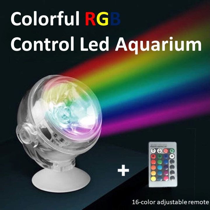 Aquarium Colorful RGB Control Led Aquarium Fish Tank Submersible LED ...