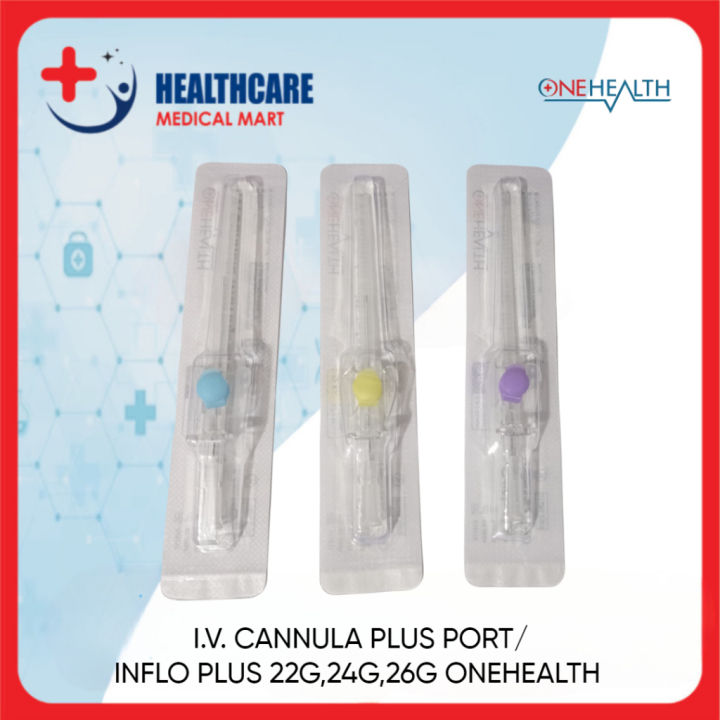 Inflo Plus I.V. Cathether OneMed / Abocath 18, 20, 22, 24G harga perPcs ...