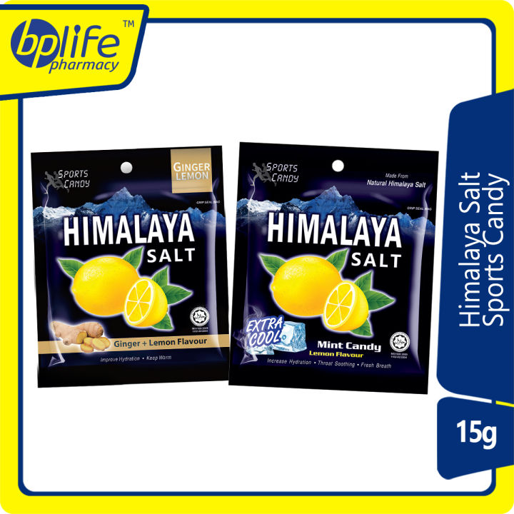 Himalaya Salt Sports Candy 15g (Lemon/ Ginger + Lemon) | Lazada