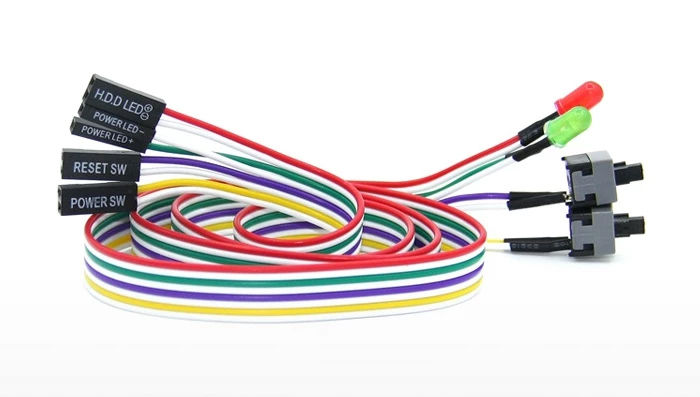 P216 ATX PC Computer Motherboard Power Cable Switch LED light HDD Power ...