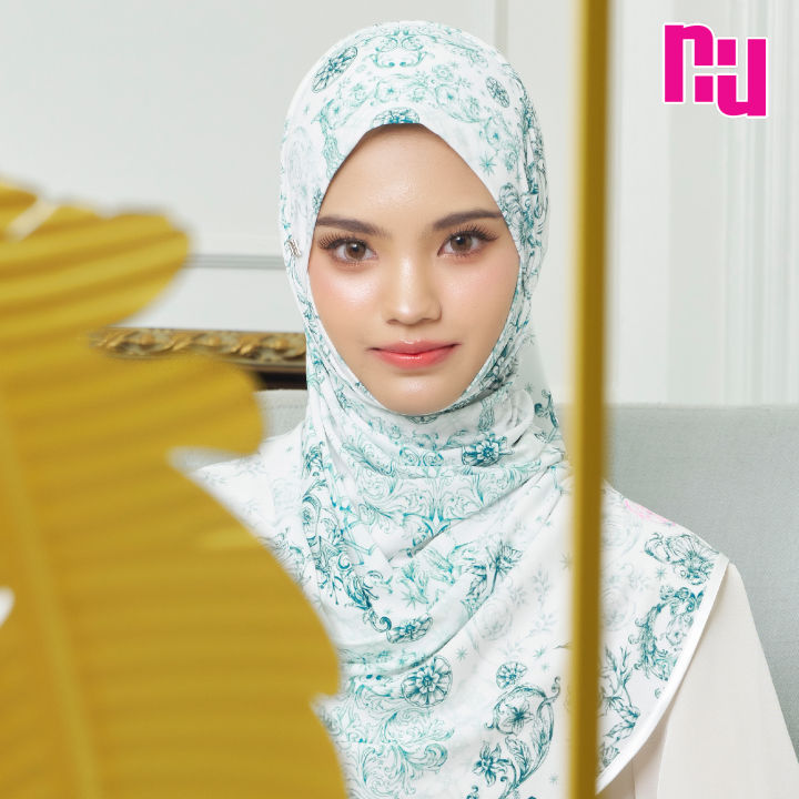 NUNUH FIROJA ผ้าคลุมผมฮีญาบมุสลิมแบบสวมสำเร็จ ทรงตาลากง (TLK) | Lazada.co.th