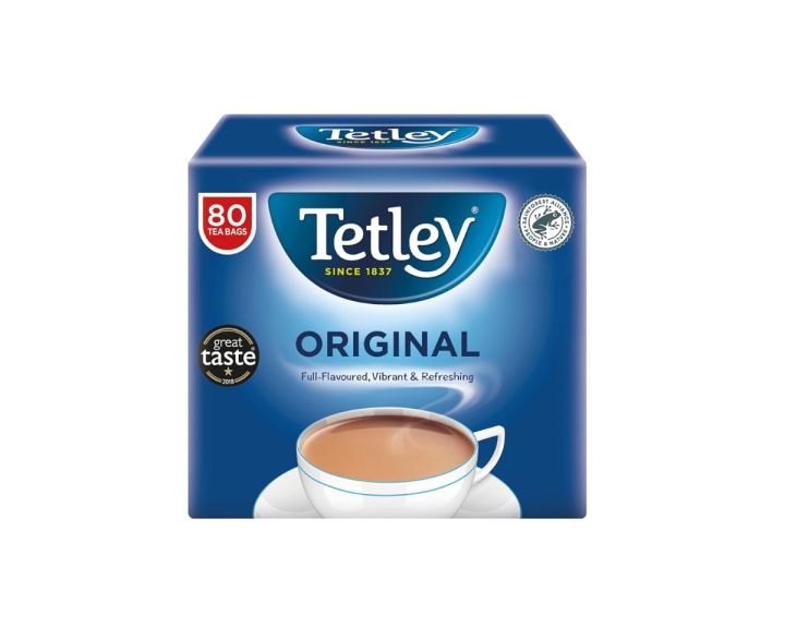 Tetley Original 80 Tea Bags, Black Tea, 250g | Lazada