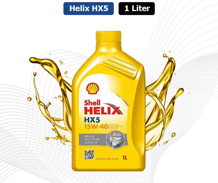 (COD) OLI SHELL HELIX HX5 1L SAE 15W-40 UNTUK MOBIL & MOTOR | Lazada ...