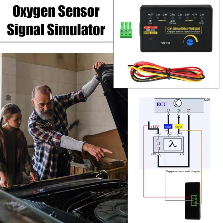Oxygen Sensor, Easy To Use Car O2 Sensors Simulators Multifunctional ...